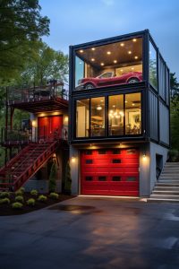 20 Innovative Shipping Container Garage Ideas and Setup Tips